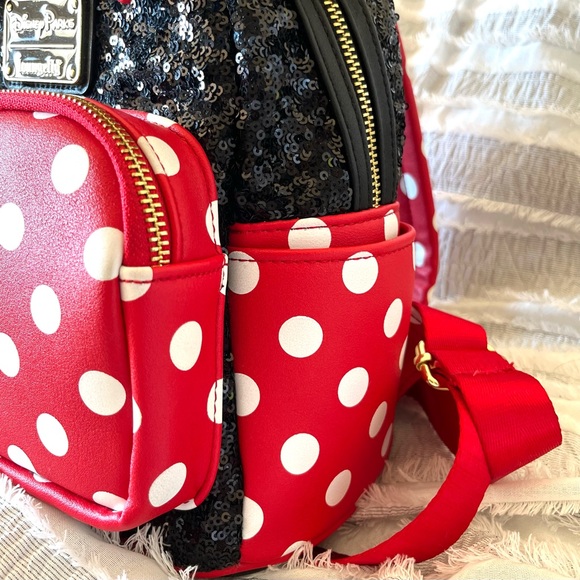 Loungefly | Bags | Loungefly Minnie Mouse Sequined Backpack | Poshmark